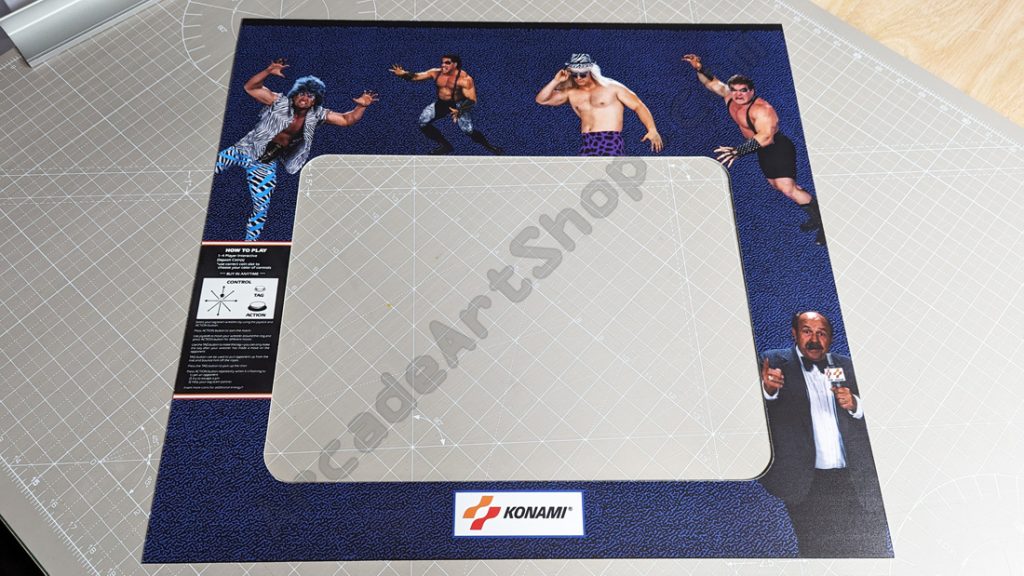 The Main Event Konami bezel card / plexi – Arcade Art Shop