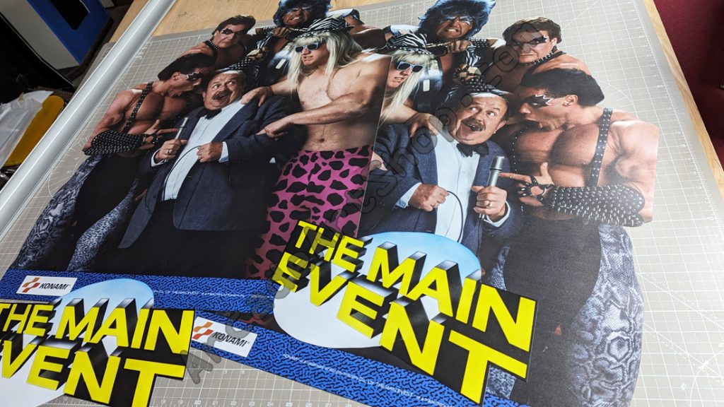 The Main Event side art large Konami – Arcade Art Shop