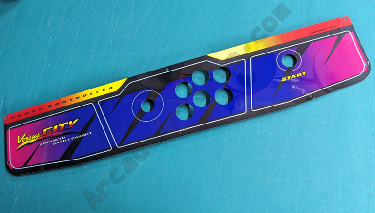 Repro Sega Versus City 1 player control panel with overlay 1L6B Vs ...