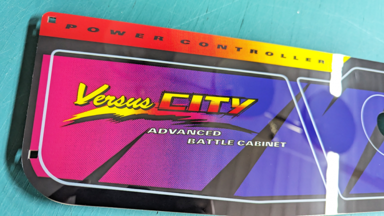 Repro Sega Versus City 1 player control panel with overlay 1L6B Vs. City – Arcade Art Shop