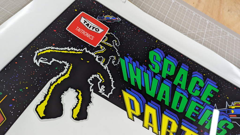 Space Invaders Part II Taito upright Perspex/plexiglass bezel SI Pt.2 ...