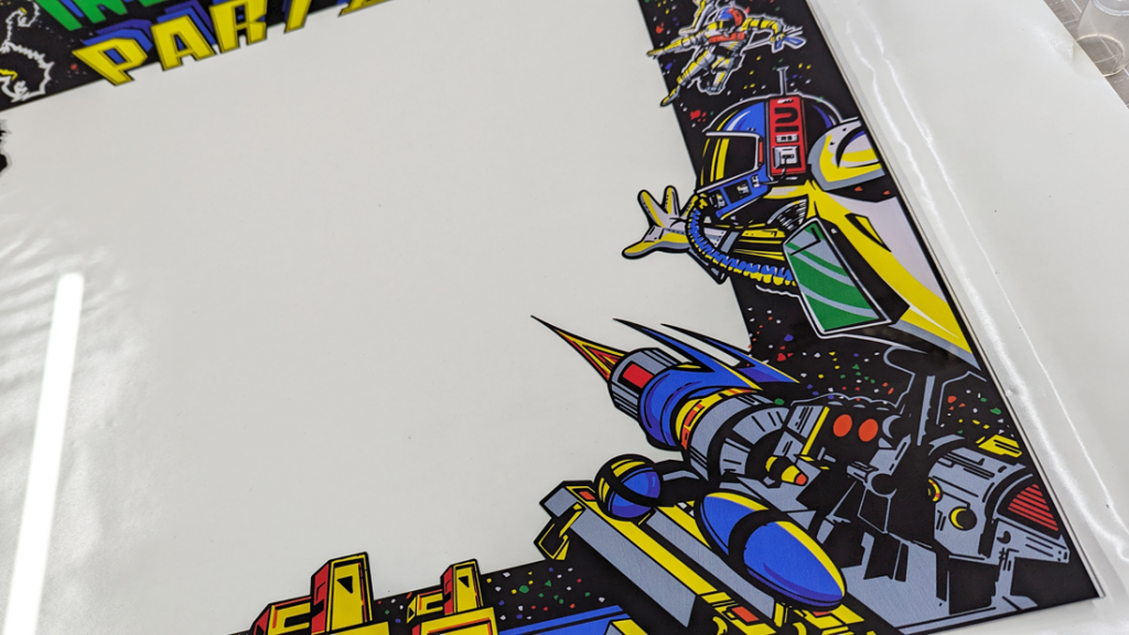 Space Invaders Part II Taito upright Perspex/plexiglass bezel SI Pt.2 ...