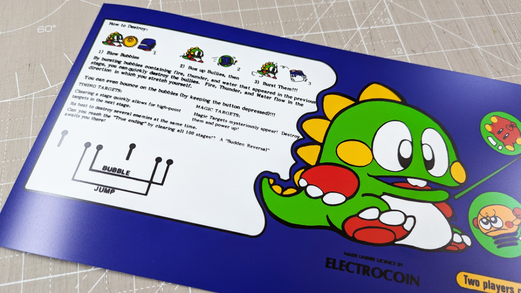 Electrocoin Bubble Bobble marquee (goliath, spectrum, centi etc ...