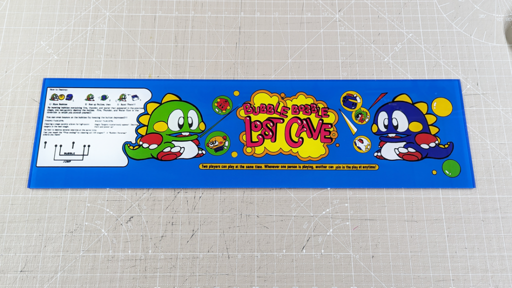 Electrocoin Bubble Bobble Lost Cave marquee (goliath, spectrum, centi ...