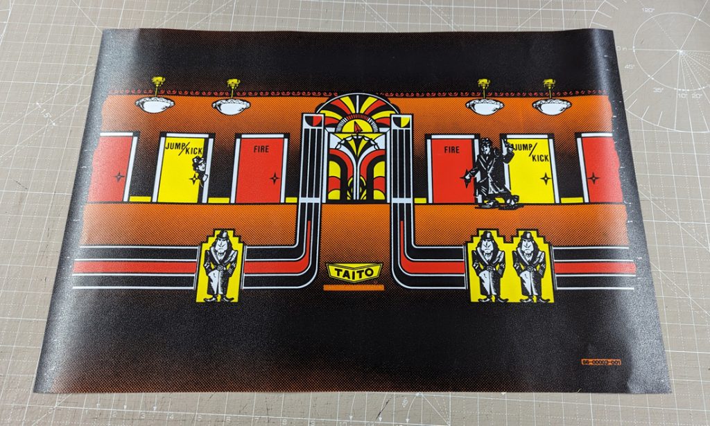 Elevator Action control panel overlay cpo Taito – Arcade Art Shop