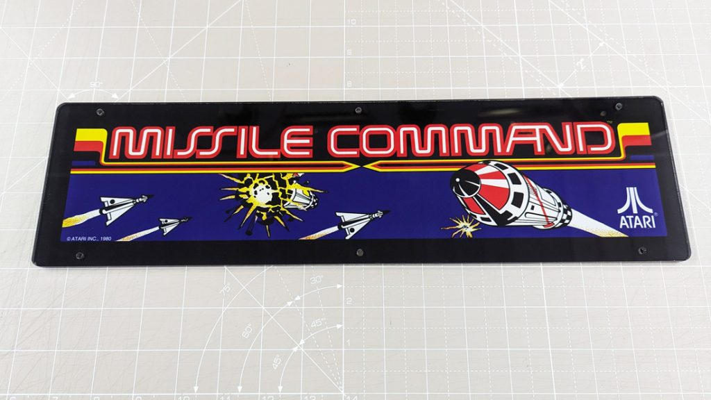 Missile Command cabaret plexi marquee Atari – Arcade Art Shop