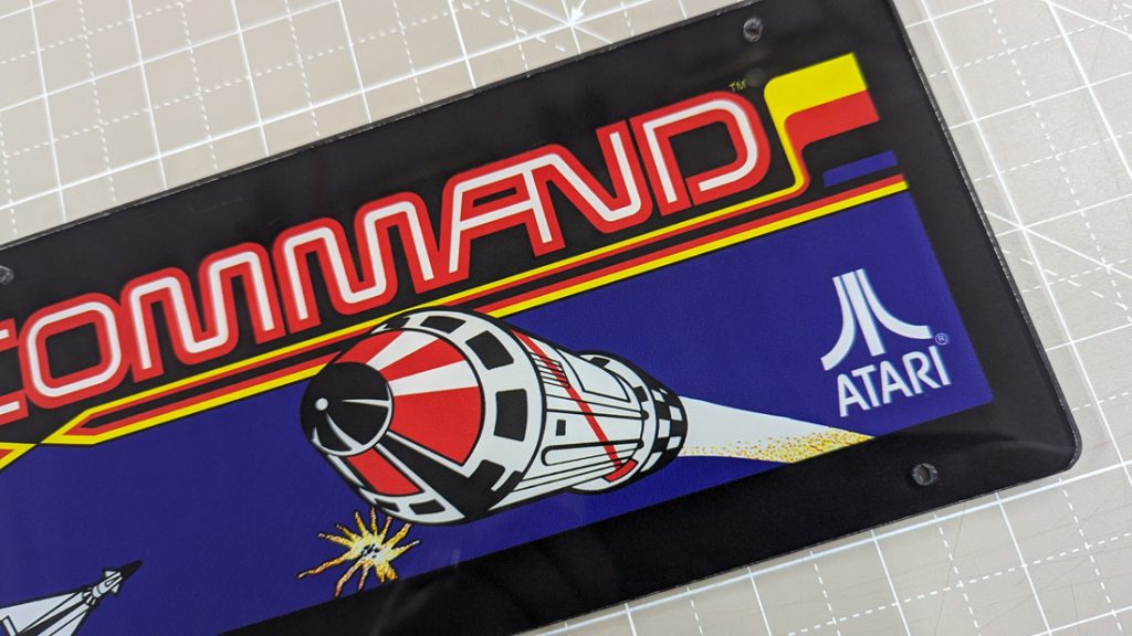 Missile Command cabaret plexi marquee Atari – Arcade Art Shop