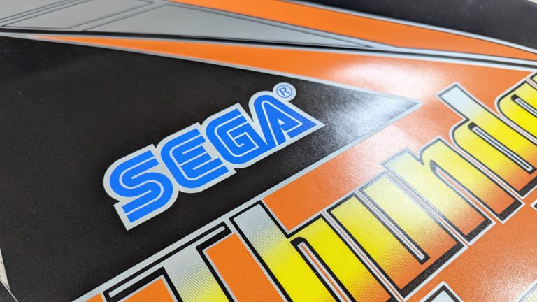 Thunder Blade upright side art pair Sega Thunderblade silver – Arcade ...