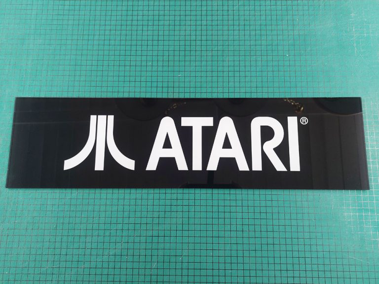 Plexi / translite marquee Atari logo – Arcade Art Shop