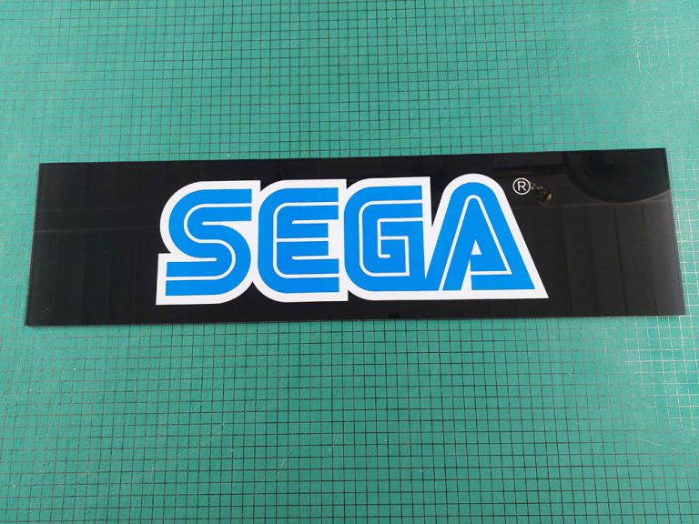 Plexi / translite marquee Sega logo – Arcade Art Shop