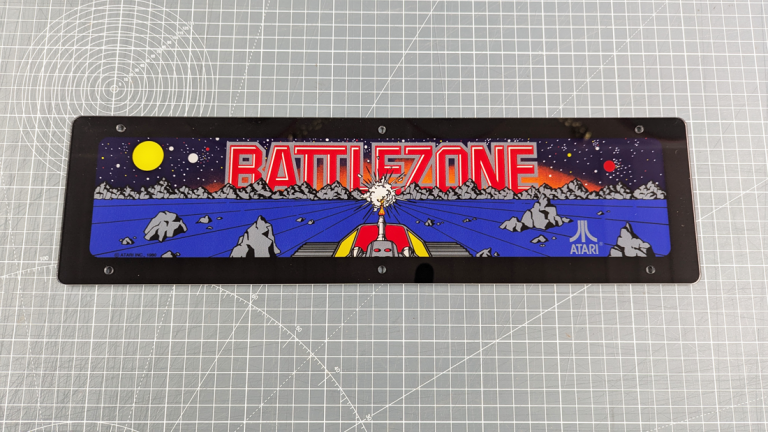 Battlezone cabaret plexi marquee Atari – Arcade Art Shop