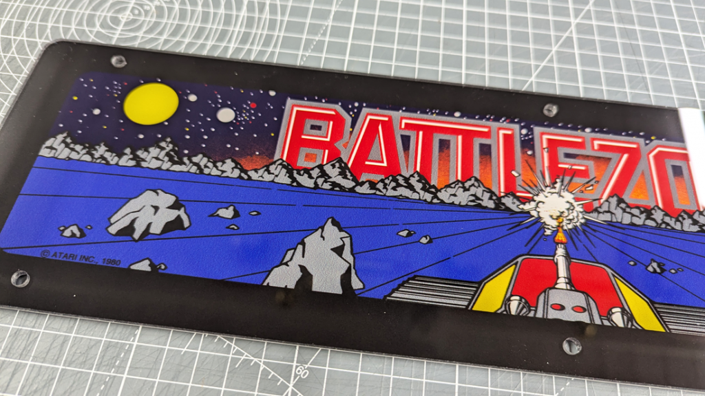 Battlezone cabaret plexi marquee Atari – Arcade Art Shop