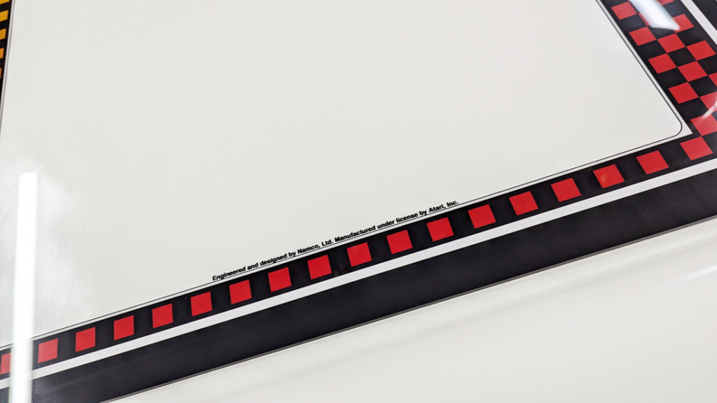 Pole Position Atari upright Perspex/plexiglass bezel – Arcade Art Shop