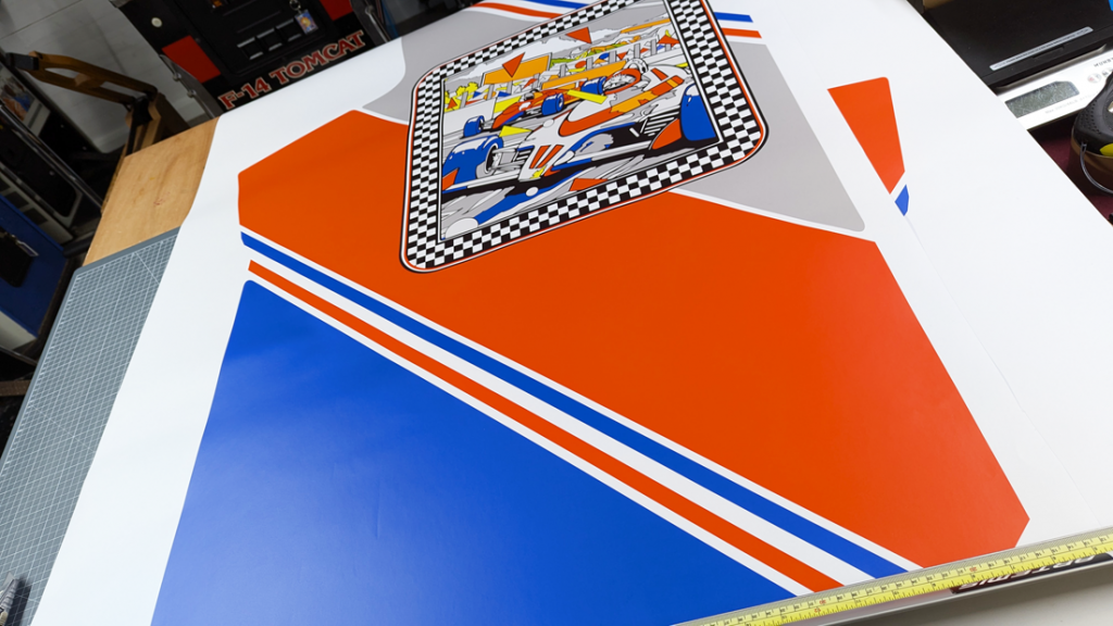 Pole Position side art pair Atari upright – Arcade Art Shop