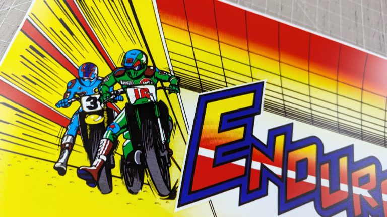 Enduro Racer marquee Sega – Arcade Art Shop