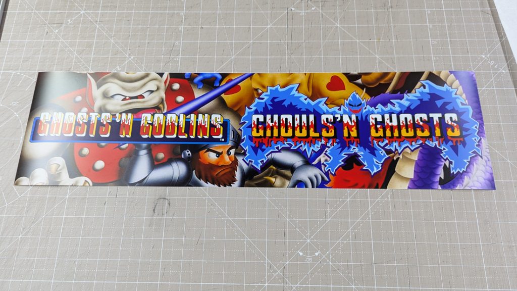 Ghouls n Ghosts / Ghosts n Goblins dual marquee Capcom – Arcade Art Shop