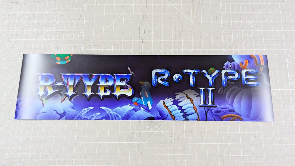 R-Type 1 and 2 dual marquee Irem – Arcade Art Shop