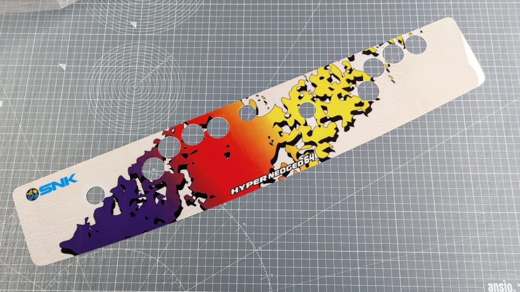 Hyper Neo Geo 64 SNK control panel overlay CPO polycarbonate – Arcade ...