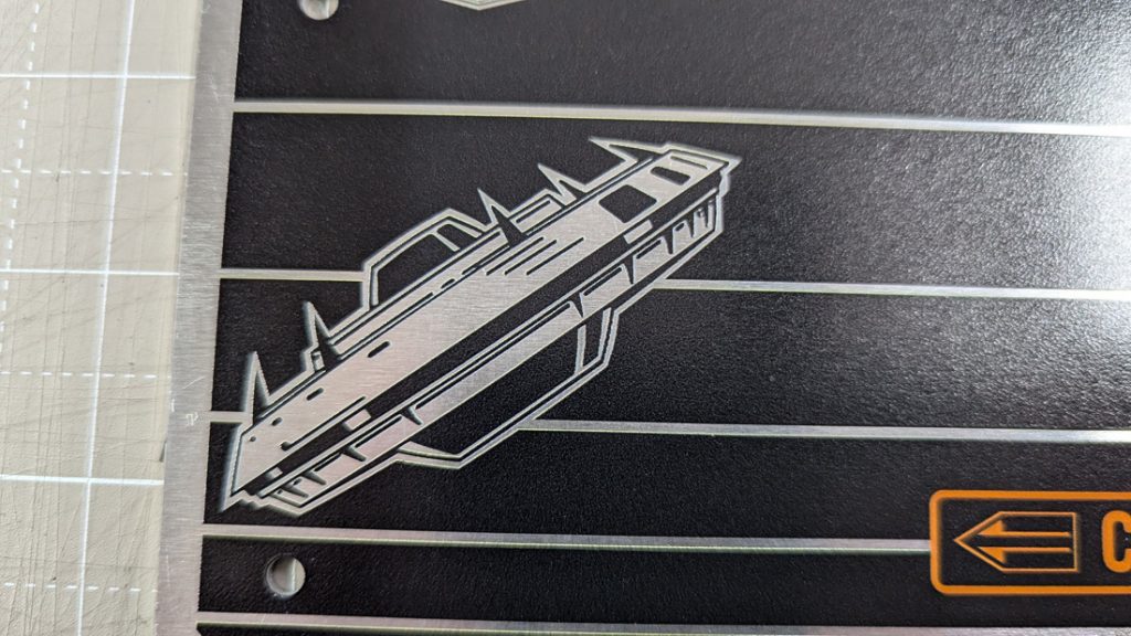 Taito Space Invaders Cocktail Table metal control panel overlay pair ...