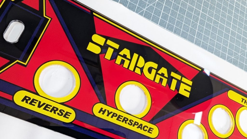 Stargate Cocktail plexi/perspex control panel cpo pair Williams ...