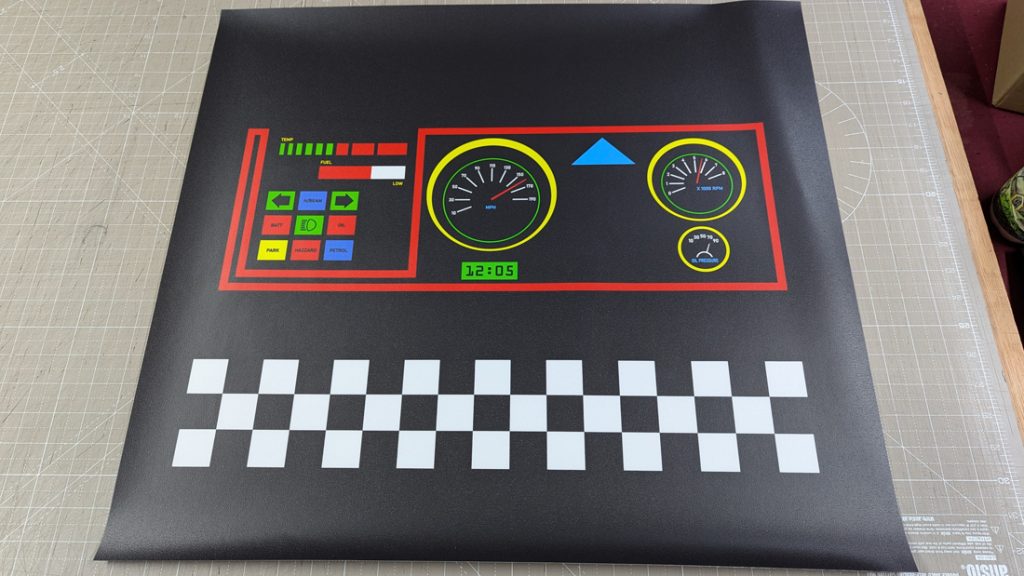 Electrocoin Driving cabinet cpo control panel overlay Konami GT etc ...