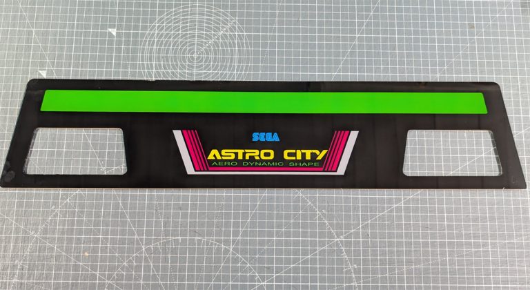 Nova Blast Sega Astro City style perspex/plexi marquee – Arcade Art Shop