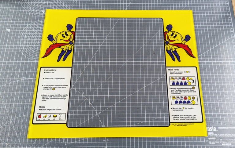 Super Pac-Man Mini/Cabaret Perspex Bezel pacman – Arcade Art Shop