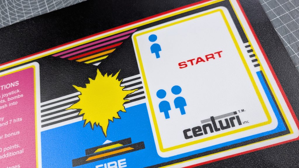 Time Pilot control panel overlay cpo Centuri – Arcade Art Shop