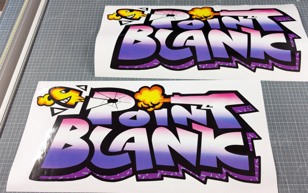 Point Blank side art logos pair Namco – Arcade Art Shop